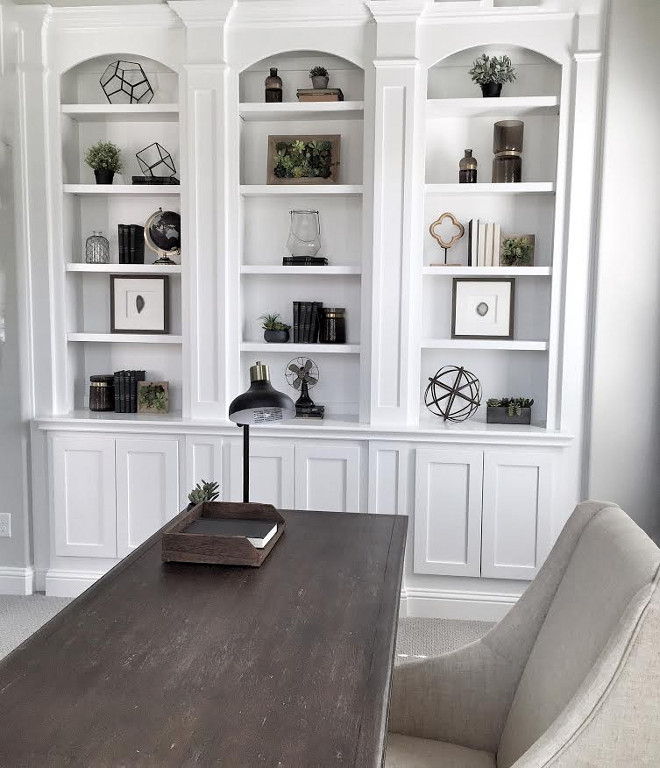 Office Built In Shelves Home Office With New Built In Bookcases Our